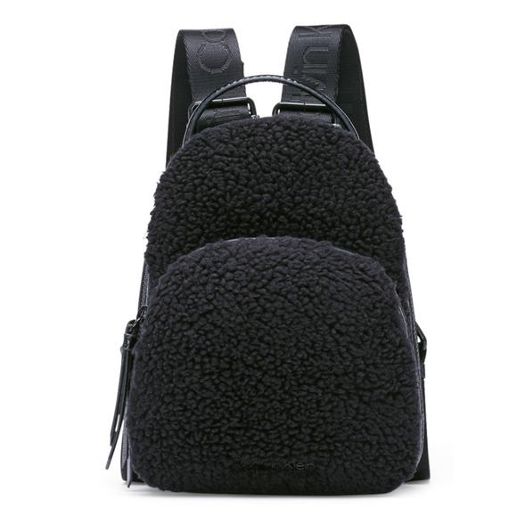 Calvin Klein | Bags | Calvin Klein Astatine Sherpa Mini Backpack Black ...